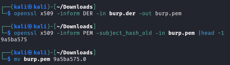 Configuring Android Emulator with Burp Suite