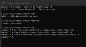 Configuring Android Emulator with Burp Suite